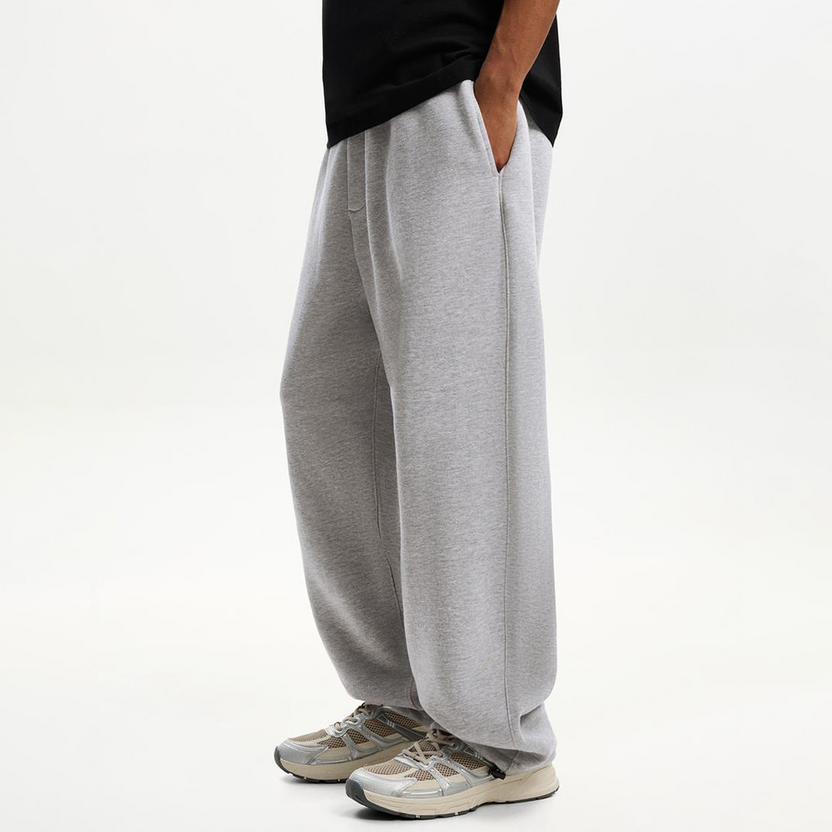 Grey Baggy Sweatpants | Premium Streetwear Bottoms – Our Karma Clothing ...